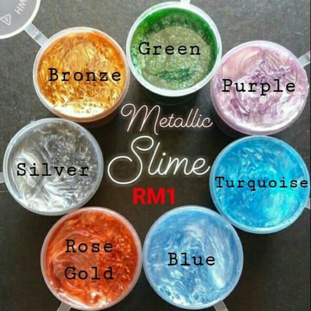 Metallic Slime 8 Colors available | Shopee Malaysia