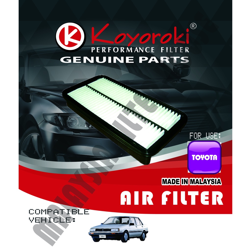 TOYOTA COROLLA(E80) RAV 4(XA10) PENAPIS AIR FILTER RTY-64010-P 17801 ...