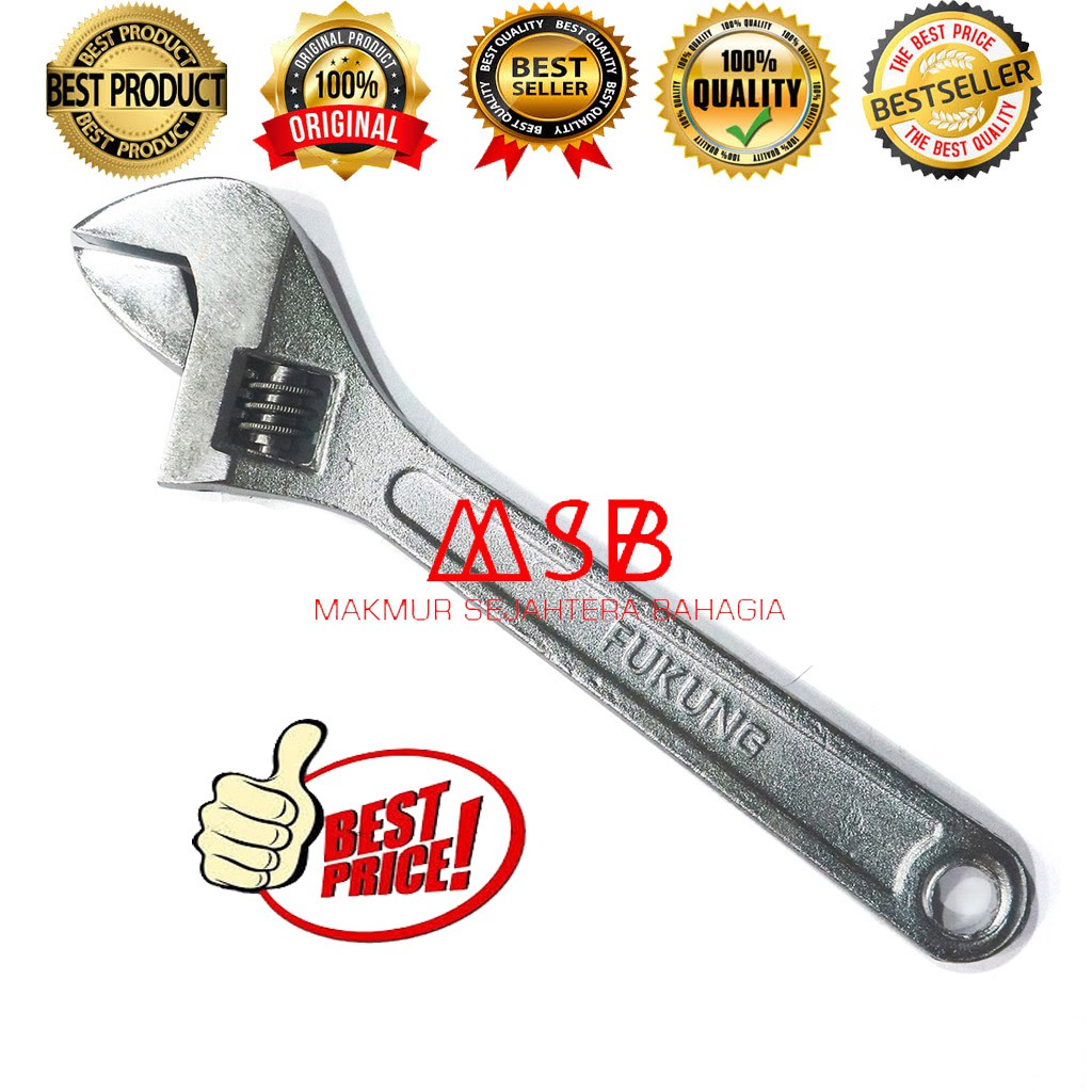 Uk Key / ADJUSTABLE WRENCH 12 "/ Key BAGO / Key KRAN / Key LEDENG / Key ...