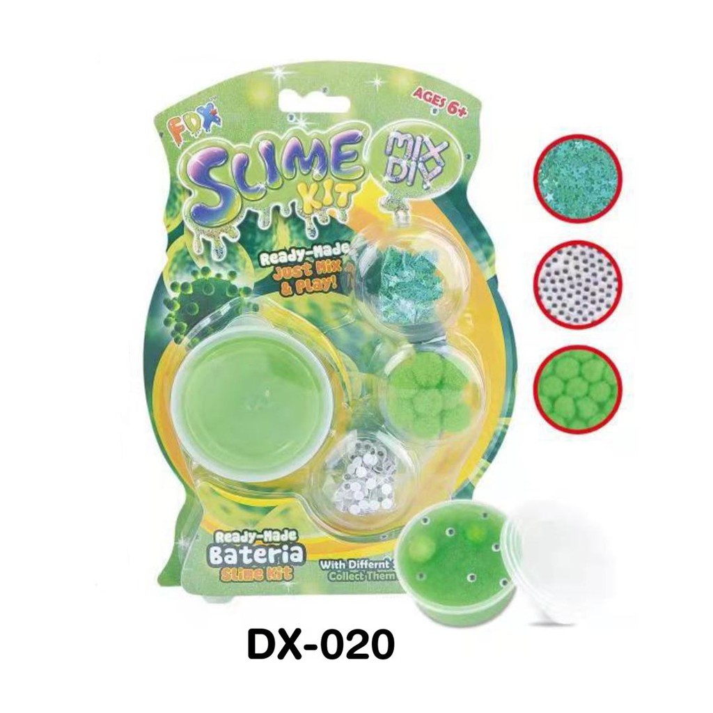Cute Colourful Slime Kit Mix DIY Slime Murah Slime set Bahan Slime ...