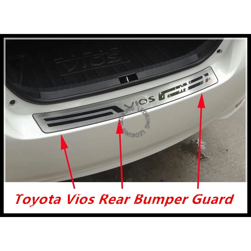Toyota Vios 2007 - 2018 Rear Bumper Guard Bumper Step Bumper Protector ...