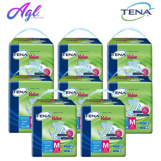Tena Value Adult Tape Diaper M12/L10 (8 Packs) | Shopee Malaysia