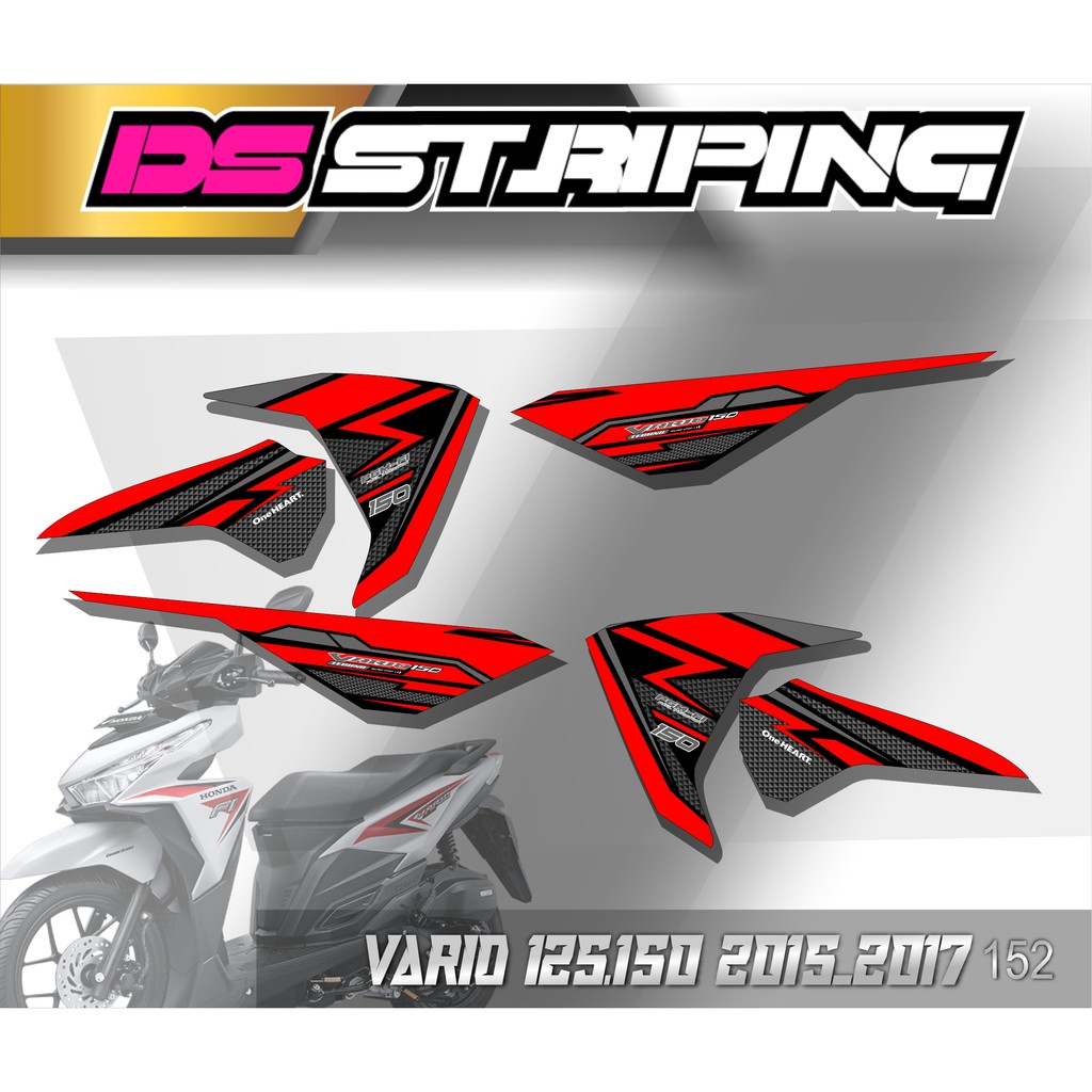 MESIN 0152 Striping Stickers Trim Variations for Honda Vario 2015 ...