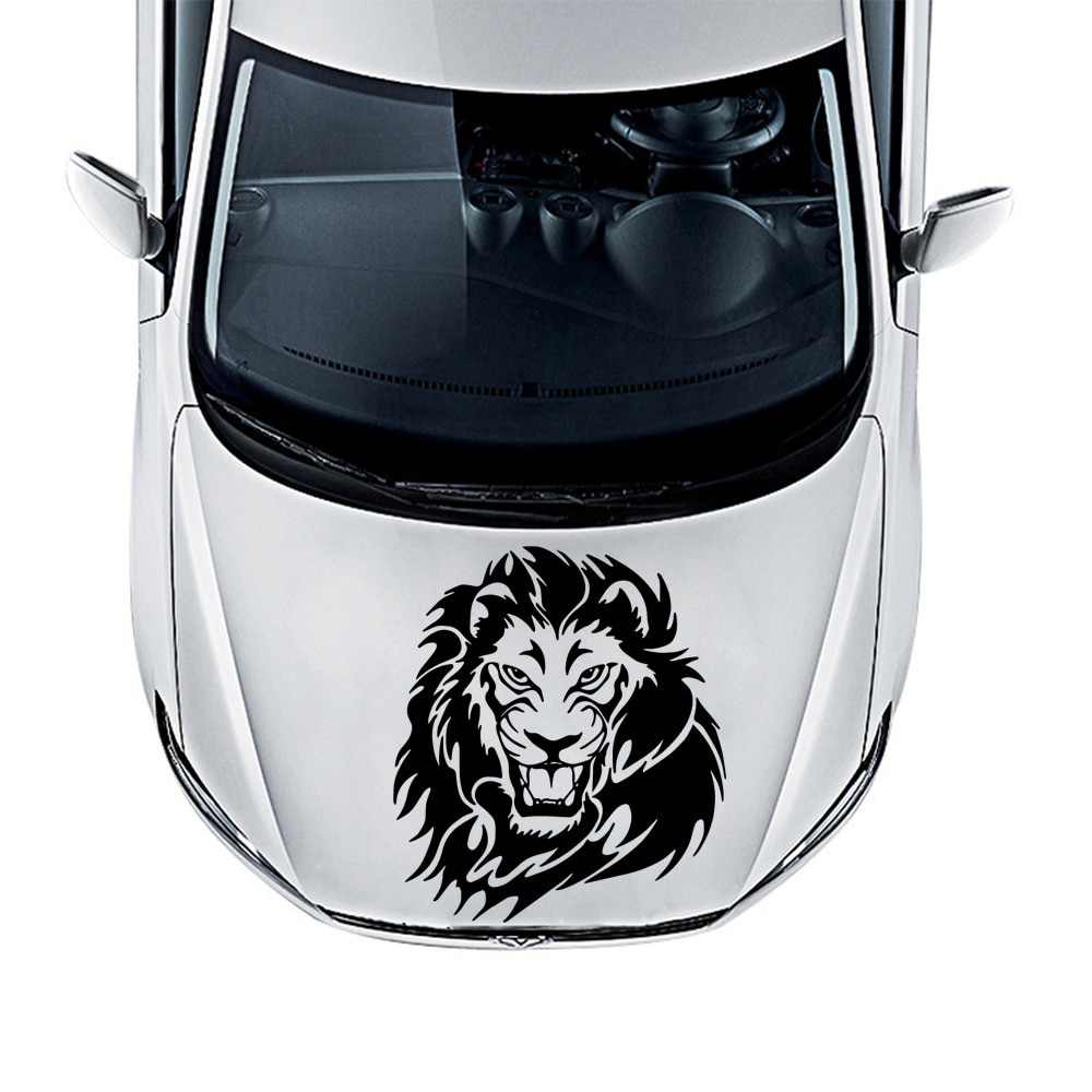 Lion Car Stickers Funny Vinyl Decal For Rearview Mirror Cars Head ...