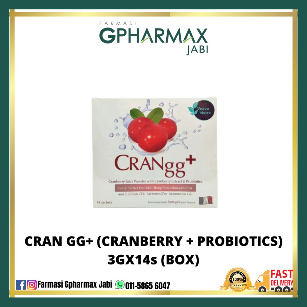 CRAN GG+ (CRANBERRY + PROBIOTICS) 3GX14s (BOX) | Shopee Malaysia