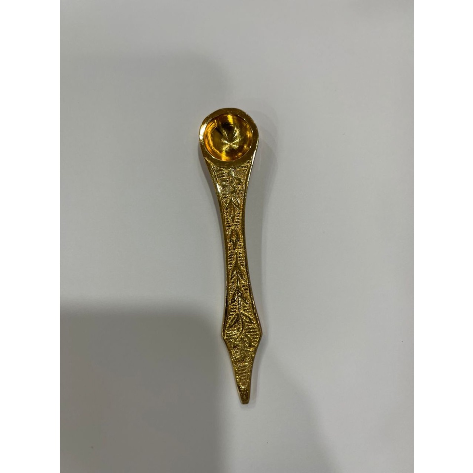 SRI GANESH GOLD PLATE BRASS UTHIRANI SPOON | Shopee Malaysia