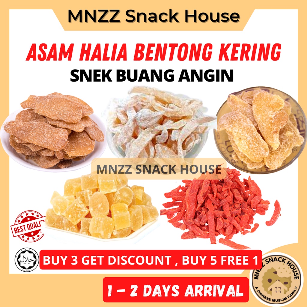 [MNZZ] Buy 5 Free 1 Asam Halia Bentong Kering Madu Merah Basah Pedas ...