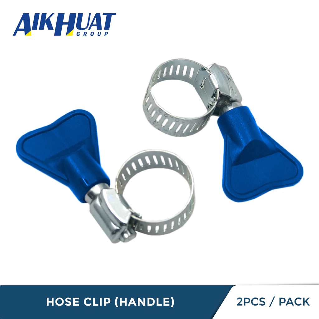 (2pcs/pack) Stainless Steel Hose Clip Handle (10mm - 23mm & 3/8" - 7/8 ...
