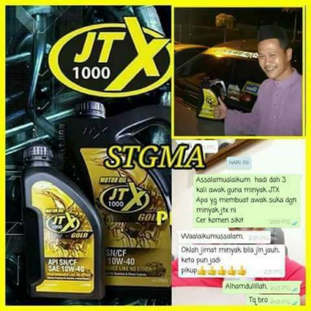 Minyak Pelincir JTX Merah Dan Gold | Shopee Malaysia