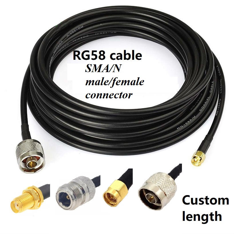 50-3 LTE 4G RG58 Cable N Male to SMA TS9 CRC9 BNC Connector cable 50ohm B310 FEMALE B315 ...