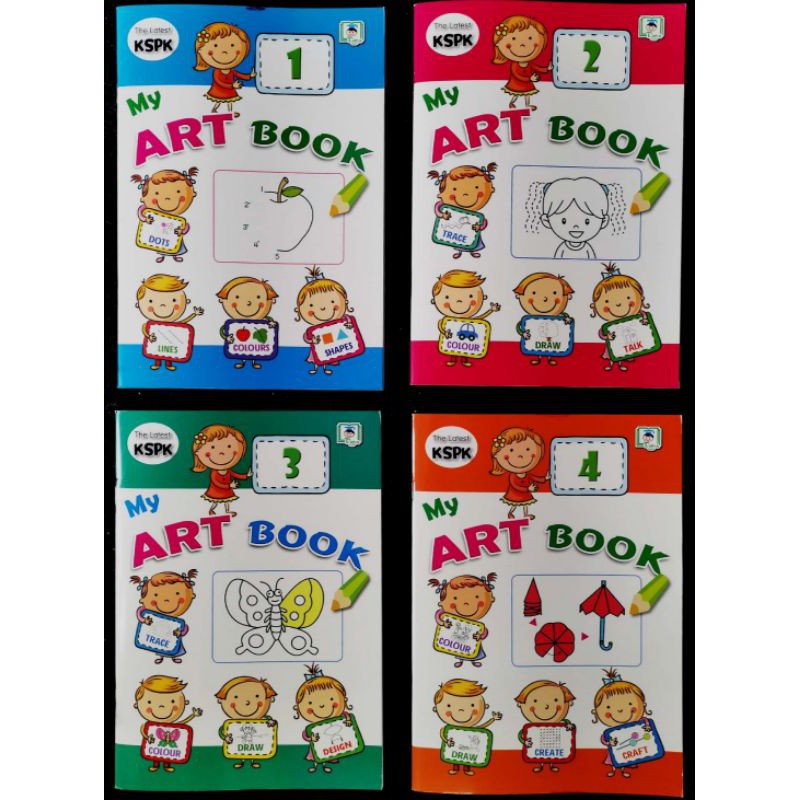 Pre-school -My Art Book 1, 2, 3 & 4 (Daya) | Shopee Malaysia