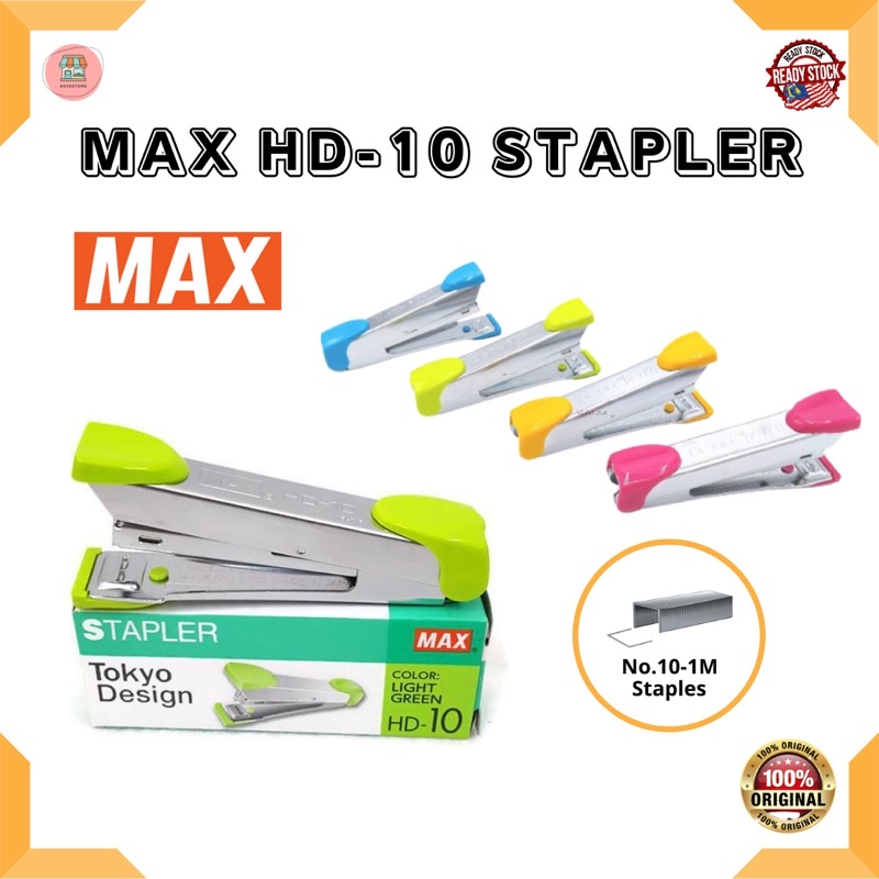 [READY STOCK] Original Max Stapler HD-10 (Metal Stapler) | Shopee Malaysia