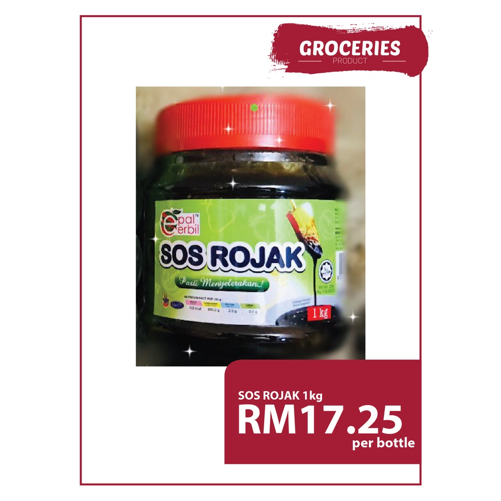 Sos-Rojak-1kg-Epal-Erbil | Shopee Malaysia