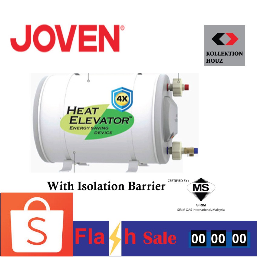 Joven JSH35HEIB Horizontal HEAT ELEVATOR 35L Storage Water Heater JOVEN ...