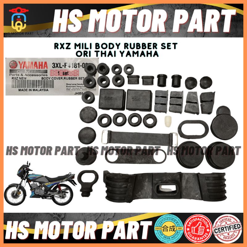 HSMOTORPART Rxz mili Body Getah Set Ori Thai Yamaha,Rxz mili Body ...