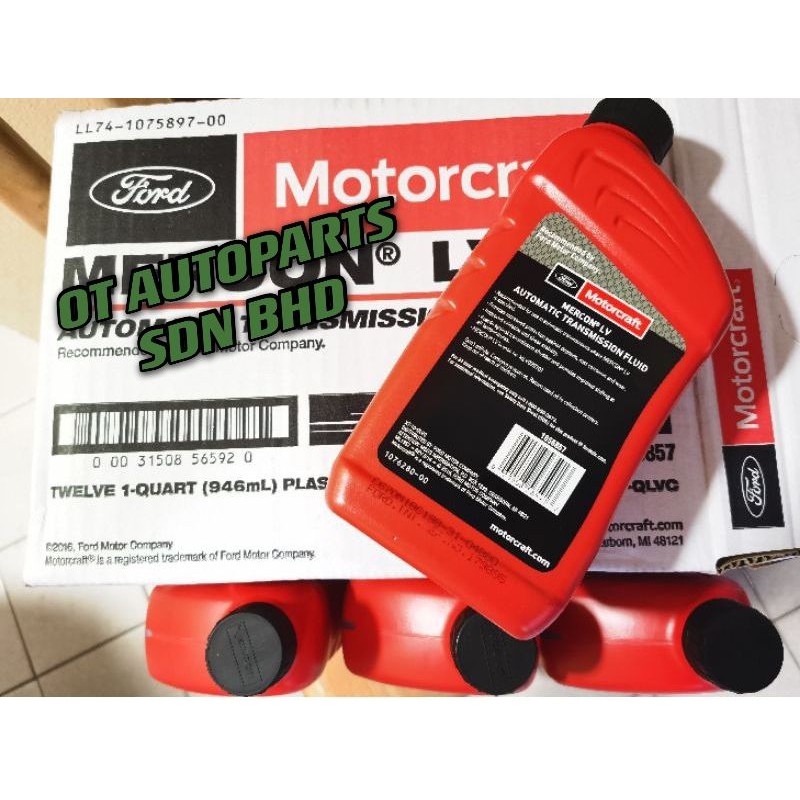 Ford Motorcraft Mercon LV ATF 946ML Ford Ranger T6 / T7 2.2/3.2 TDCI ...
