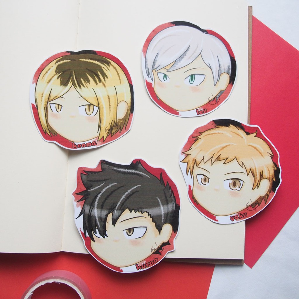 Haikyuu!! anime (Nekoma) Sticker Fanart | Shopee Malaysia