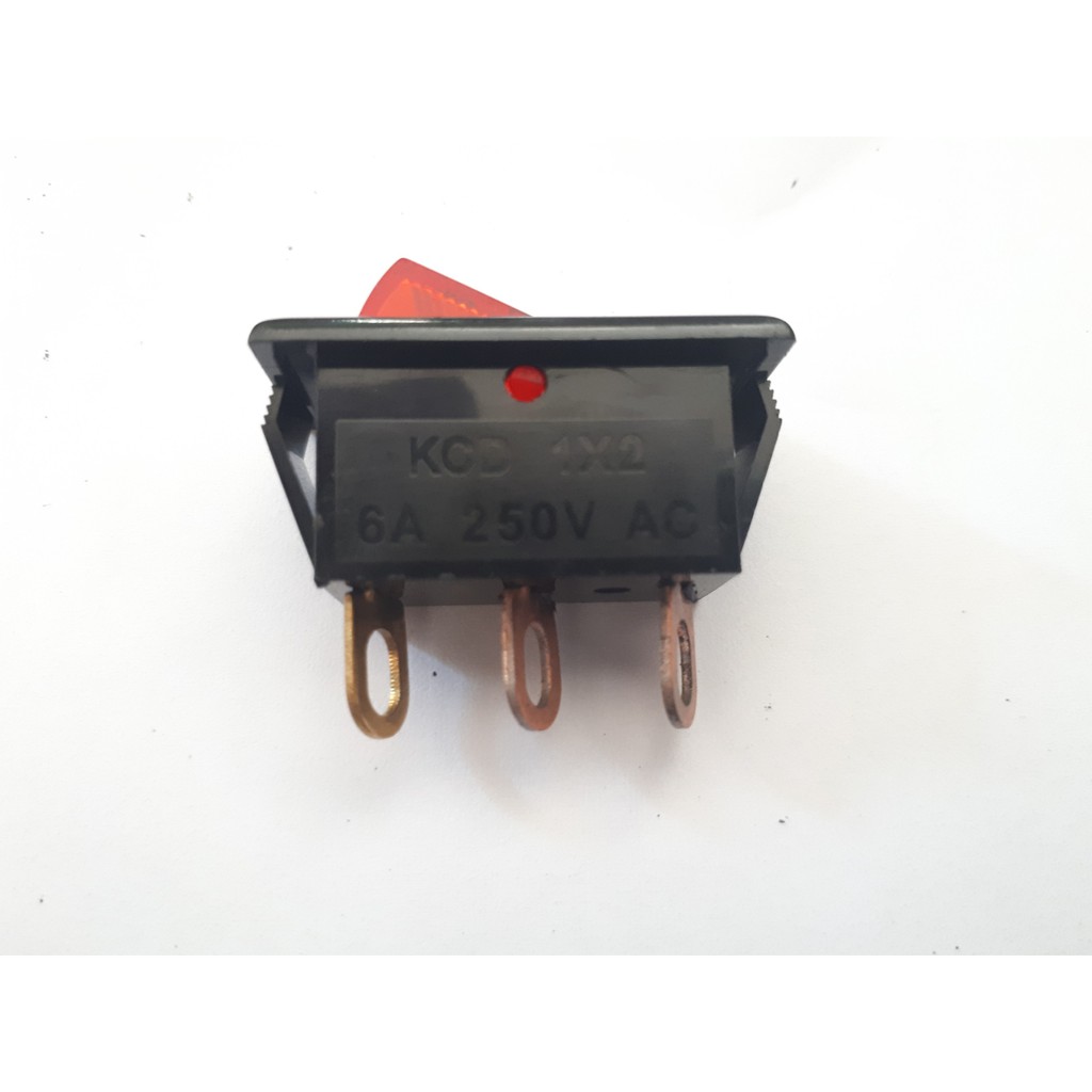 3-pin 1-contact rocking switch 32mm x 16mm (with light) | Shopee Malaysia