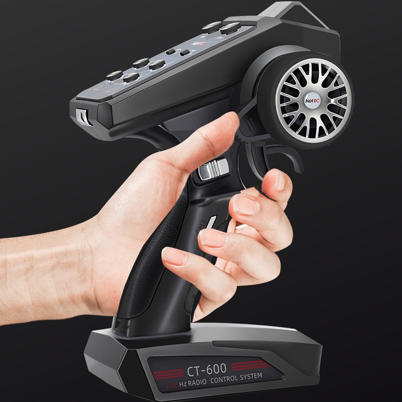 HOTRC CT-600 CT400 6CH 4CH 2.4GHz Radio System Transmitter Remote ...