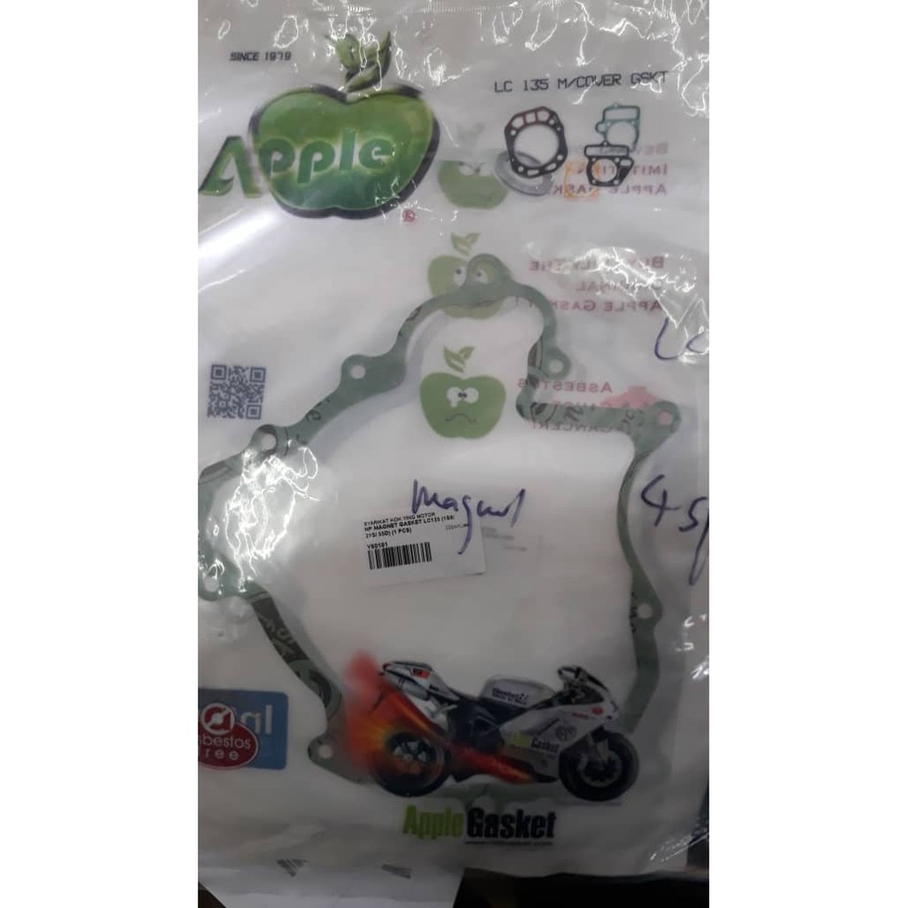 NP APPLE MAGNET GASKET LC135 4 SPEED 5 SPEED 4S 5S (1 PCS) | Shopee ...