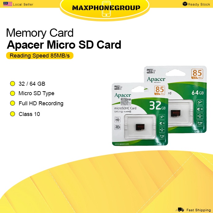 Class 10 Micro SD Card Memory Card 16/32/64 GB Max Reading Speed UP To ...