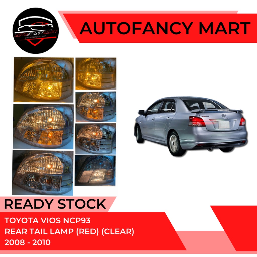 TOYOTA VIOS BELTA DUGONG 2008-2012 NCP93 TAIL LAMP LIGHT RED ALBINO ...