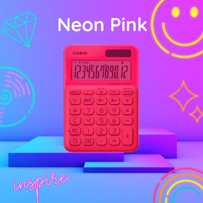 🔥READY STOCK🔥Casio New Colorful Series Calculator MS-20UC Original (1 Year warranty)/Limited ...