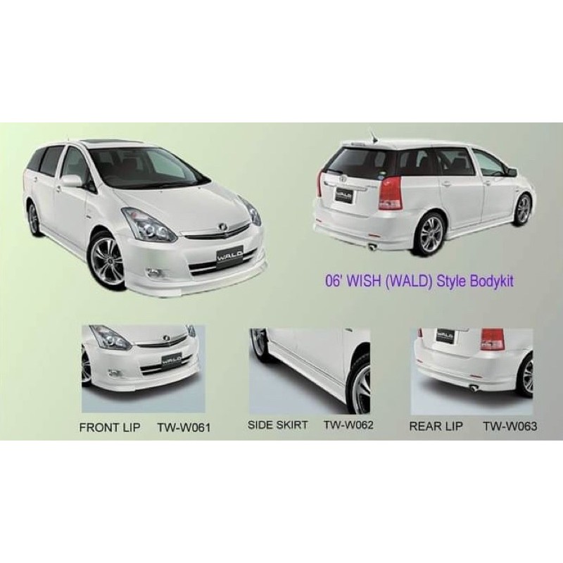 Toyota wish 2006 2007 2008 facelift ZNE10 Legend Wald bodykit body kit ...