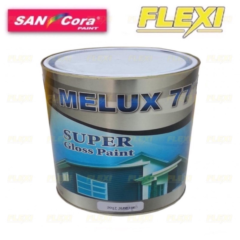 SANCora Melux 77 Super Gloss Oil Paint 1L Cat Minyak for Wood and Metal ...