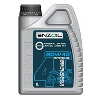 Enzoil 4T 20W40 API SL JASO MA motorcycle mineral engine oil (1 liter ...