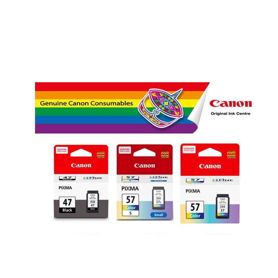 Canon Cartridge PG47 CL57 Ink for E400/E410/E460/E470/E480/E3170 ...