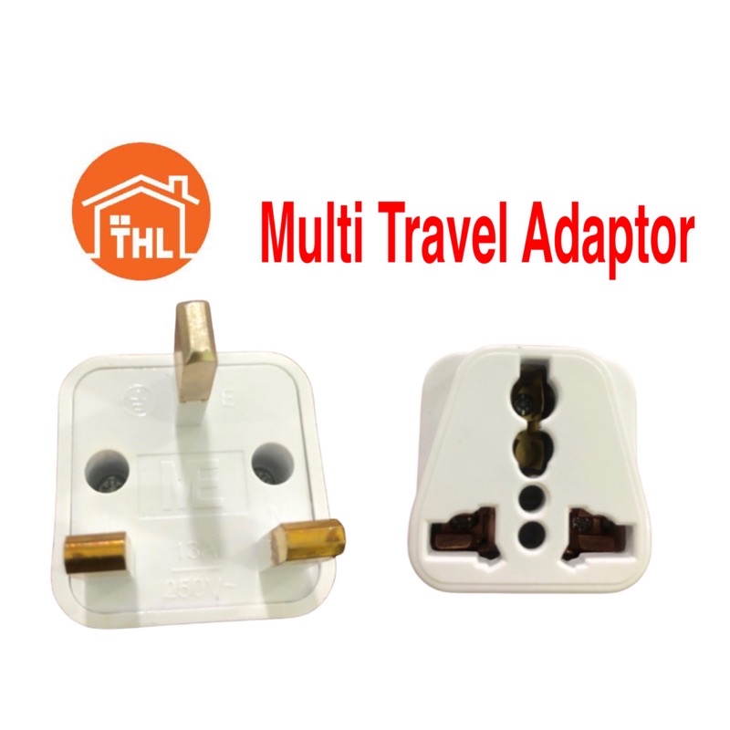 Universal 3 pin Multi Travel Adapter | Shopee Malaysia
