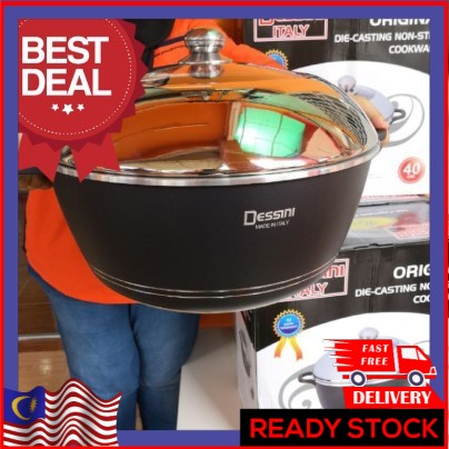 DESSINI 40cm Periuk Rendang Periuk Batu Granite Induction, Granite ...