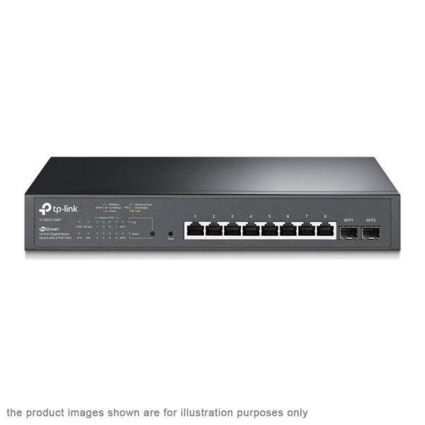 TP-LINK TL-SG2210MP JetStream 10-Port Gigabit Smart Switch with 8-Port ...