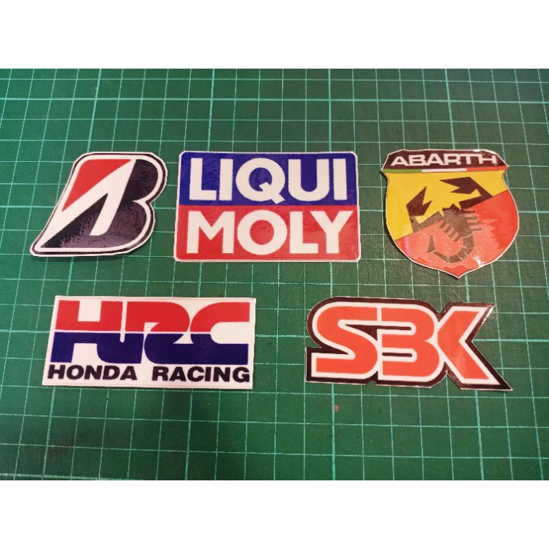STICKER MOTOR LOGO B LIQUI MOLY ABARTH HONDA RACING SBK | Shopee Malaysia