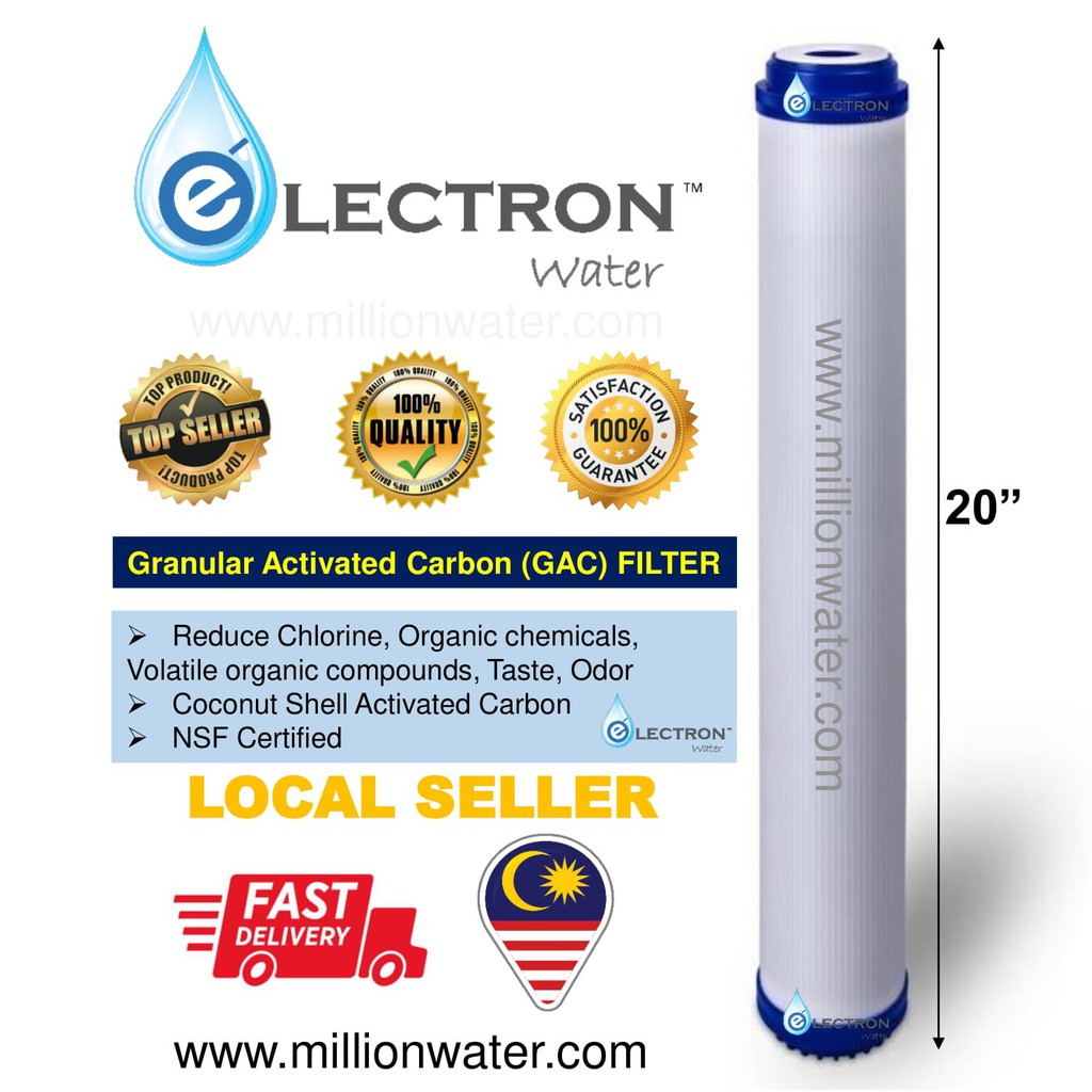 20 inches High Quality Granular Activated Carbon (GAC) Filter Cartridge ...