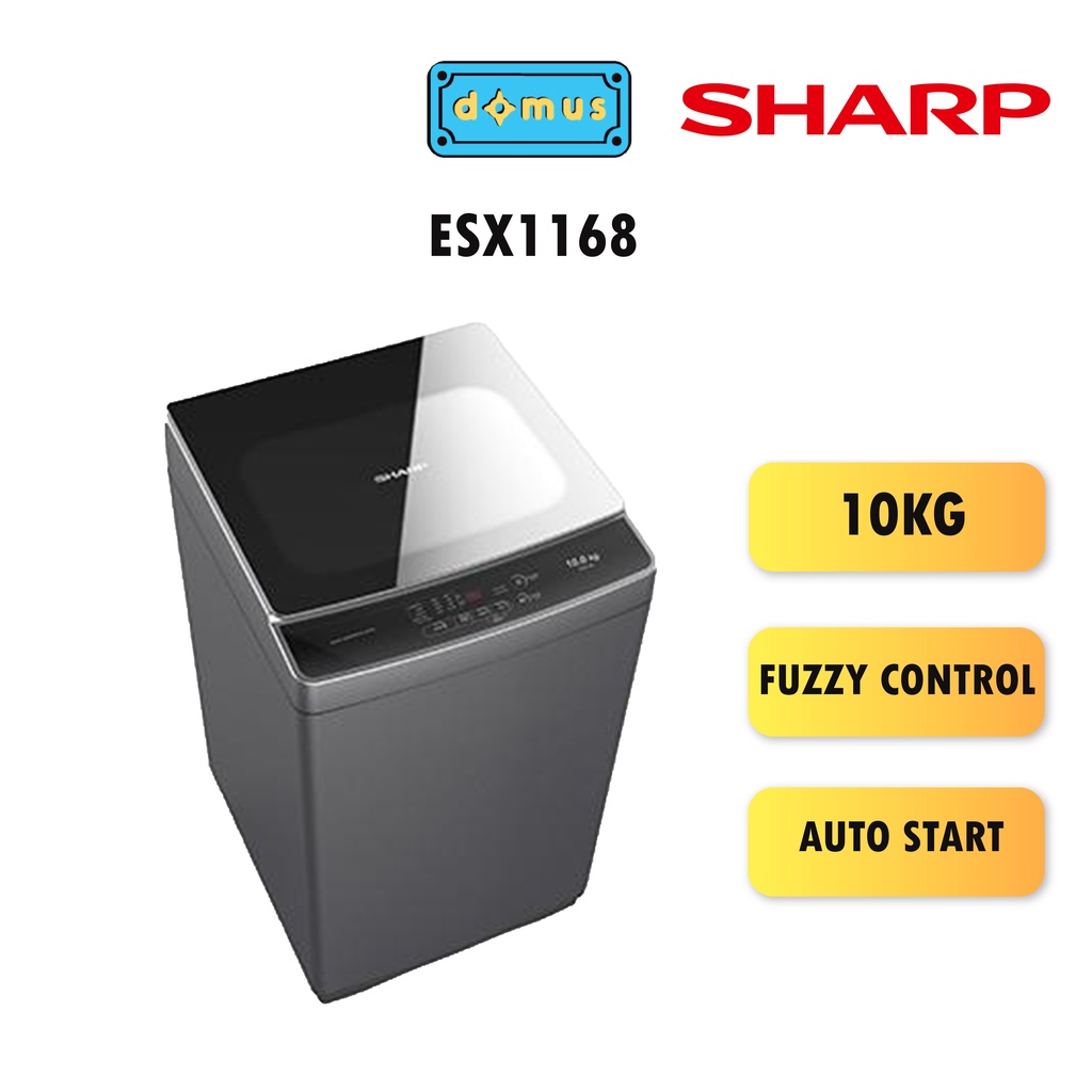 Sharp Top Load Washing Machine ESX1168(10kg)/ ESX1278(12kg) | Shopee ...