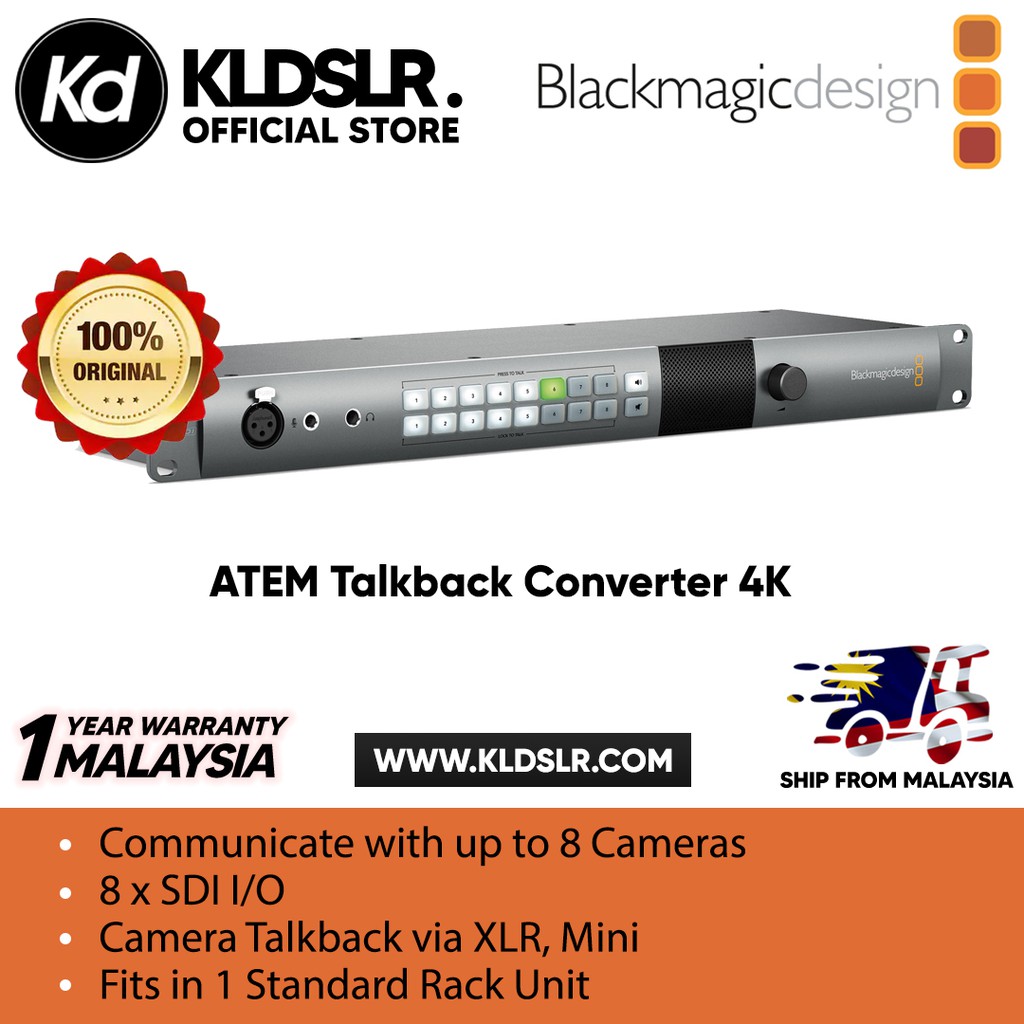 Blackmagic Design ATEM Talkback Converter 4K (Blackmagic Malaysia ...