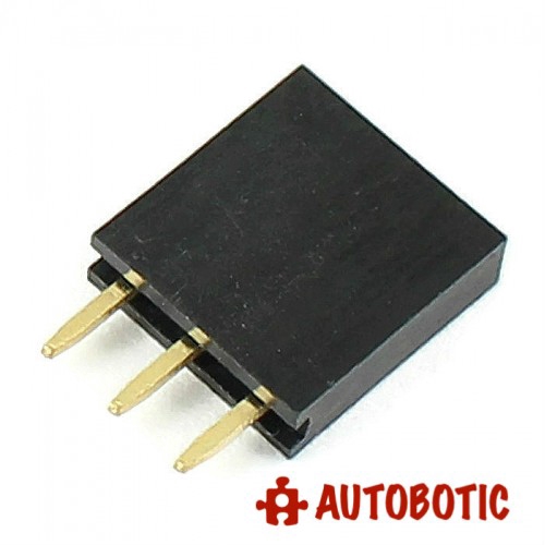 3 Pin Single Row Female Straight Pin Header - 10pcs Per Pack | Shopee ...