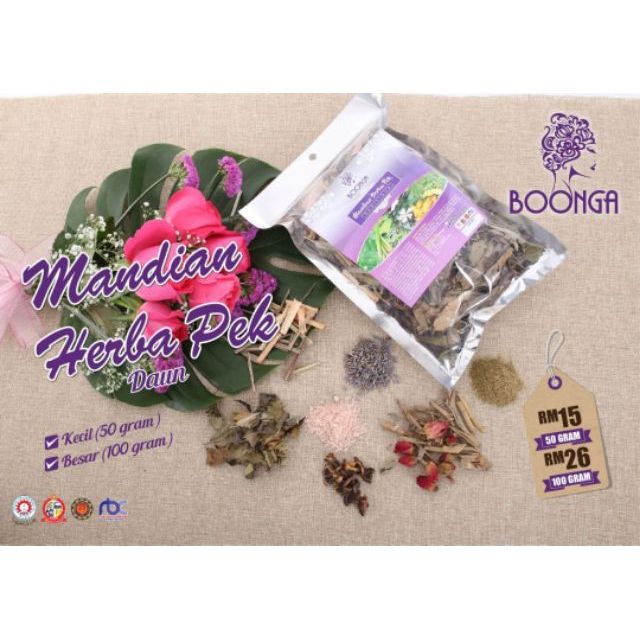 Boonga: Mandian Herba Bersalin Daun (100g) | Shopee Malaysia