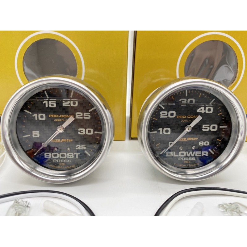 Auto Meter Boost Blower Meter 35Psi 60Psi Autometer Turbo Gauge 35 Psi ...
