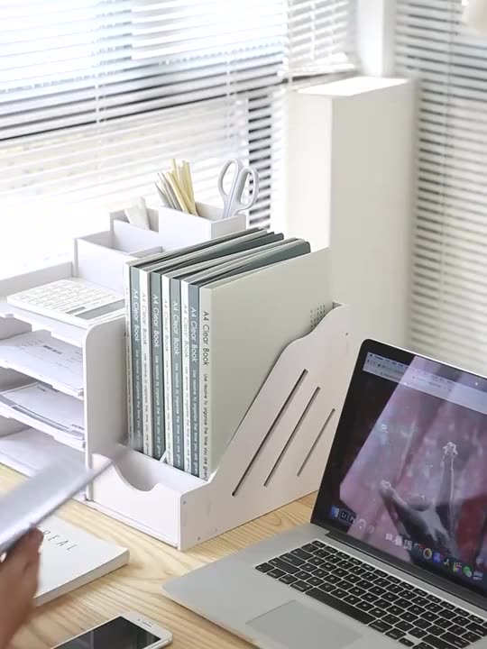 MAJU. Document Rack Office Table Storage File Organizer Paper Tray ...