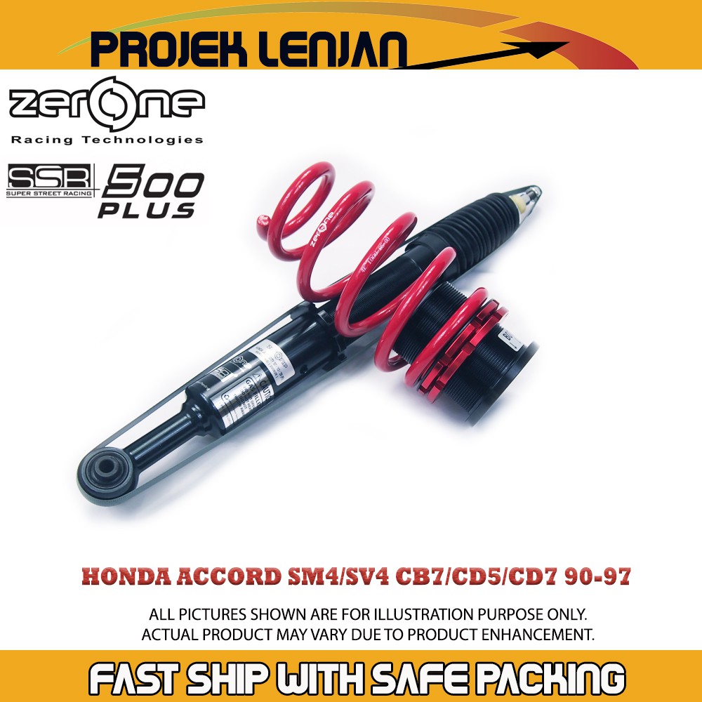 HONDA ACCORD SM4/SV4 CB7/CD5/CD7 90-97 - ZERONE SSR500 PLUS ADJUSTABLE | Shopee Malaysia