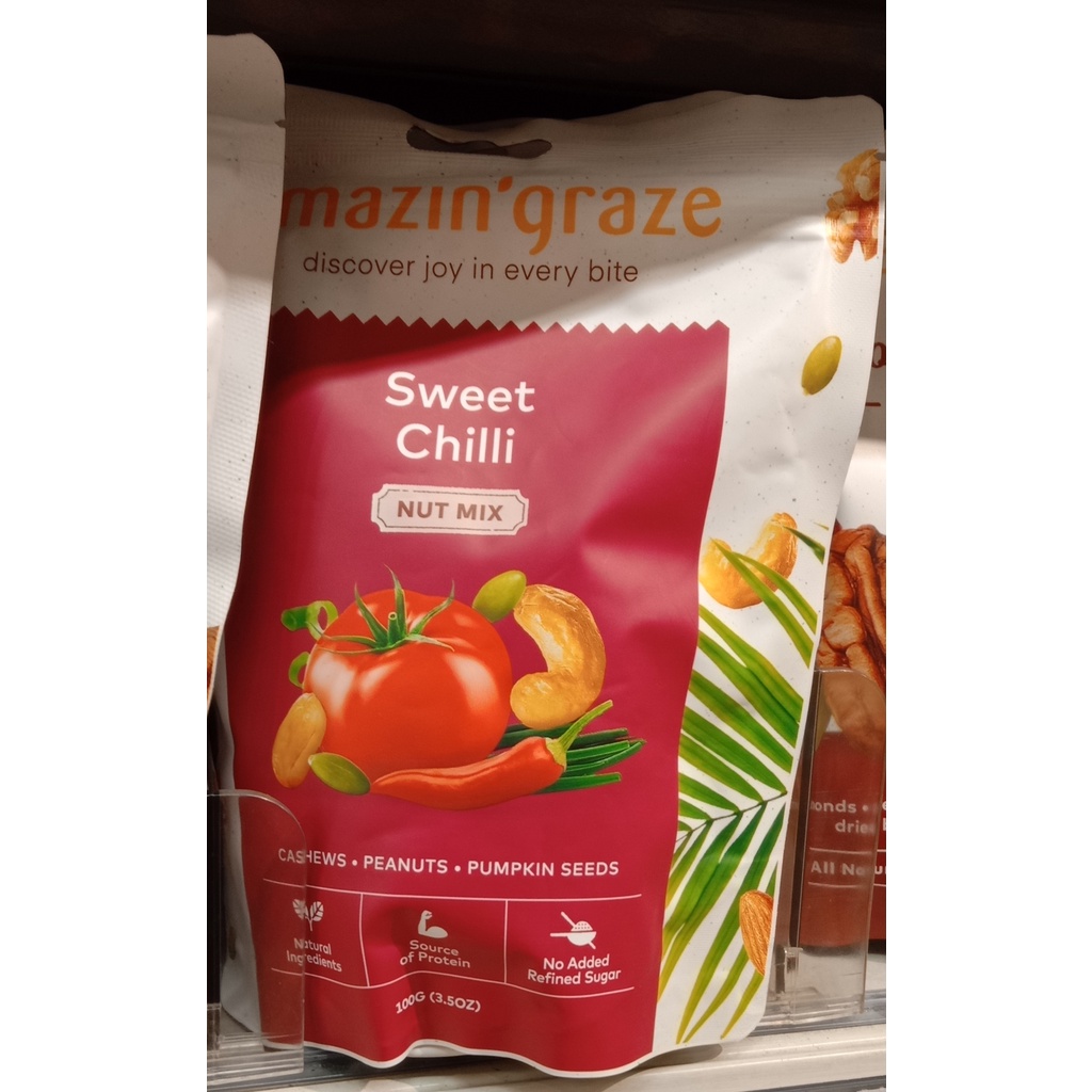 Amazin Graze Sweet Chili Nut Mix 100g | Shopee Malaysia