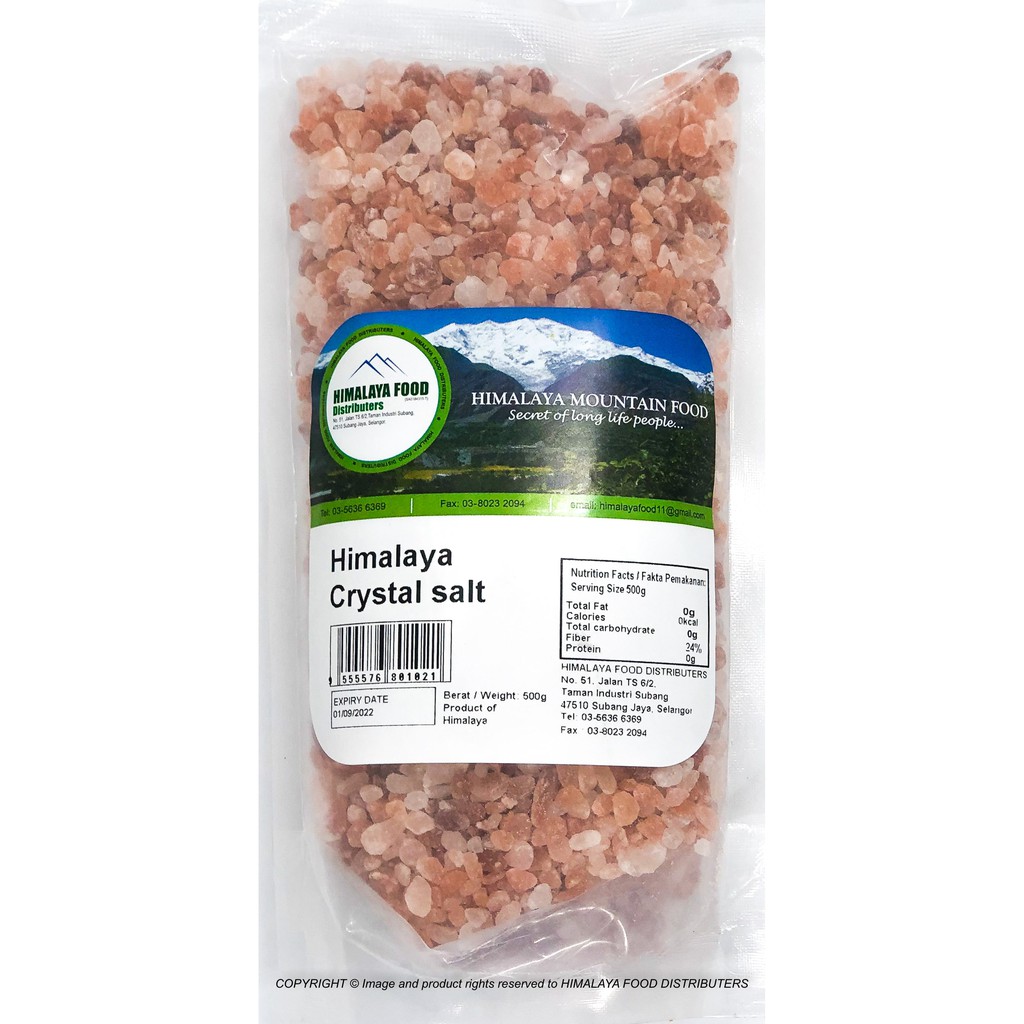 HIMALAYA FOOD Himalaya Crystal Salt Coarse (Iodized) 500g | Garam Kasar ...