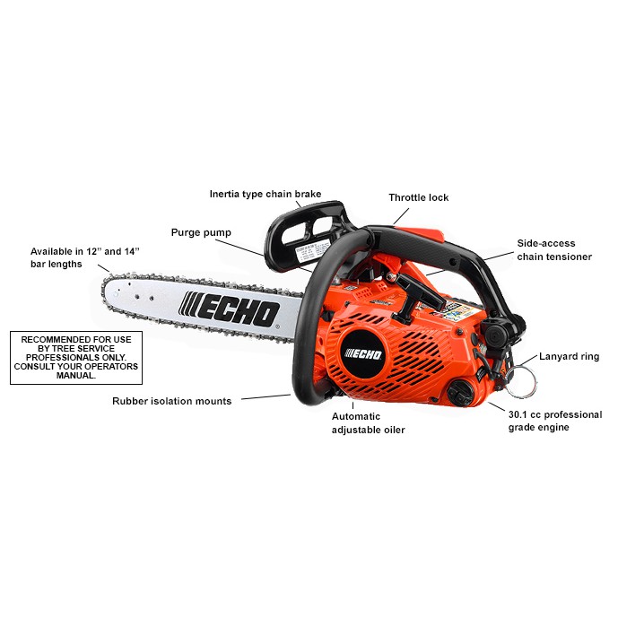 echo cs3000 -12 inch made in japan chainsaw- kecil, ringan, one hand ...