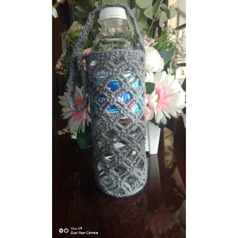 SARUNG BOTOL AIR KAIT 🔥 SIMPLE PATTERN BOTOL MINERAL SIZE 🔥 | Shopee ...