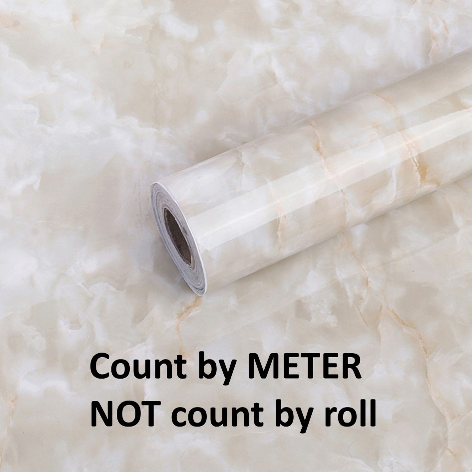 60cm x min. 2 meter Marble Wall paper Sticker Gandaan 2 meter / Kertas ...