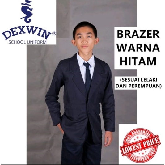 Brazer Hitam/Biru Pengawas Sekolah /Unisex Sesuai Lelaki Dan Perempuan ...