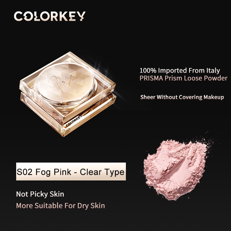 Colorkey 4 Colors Loose Powder Matte-Brighten Sweat-Proof Oil Control ...